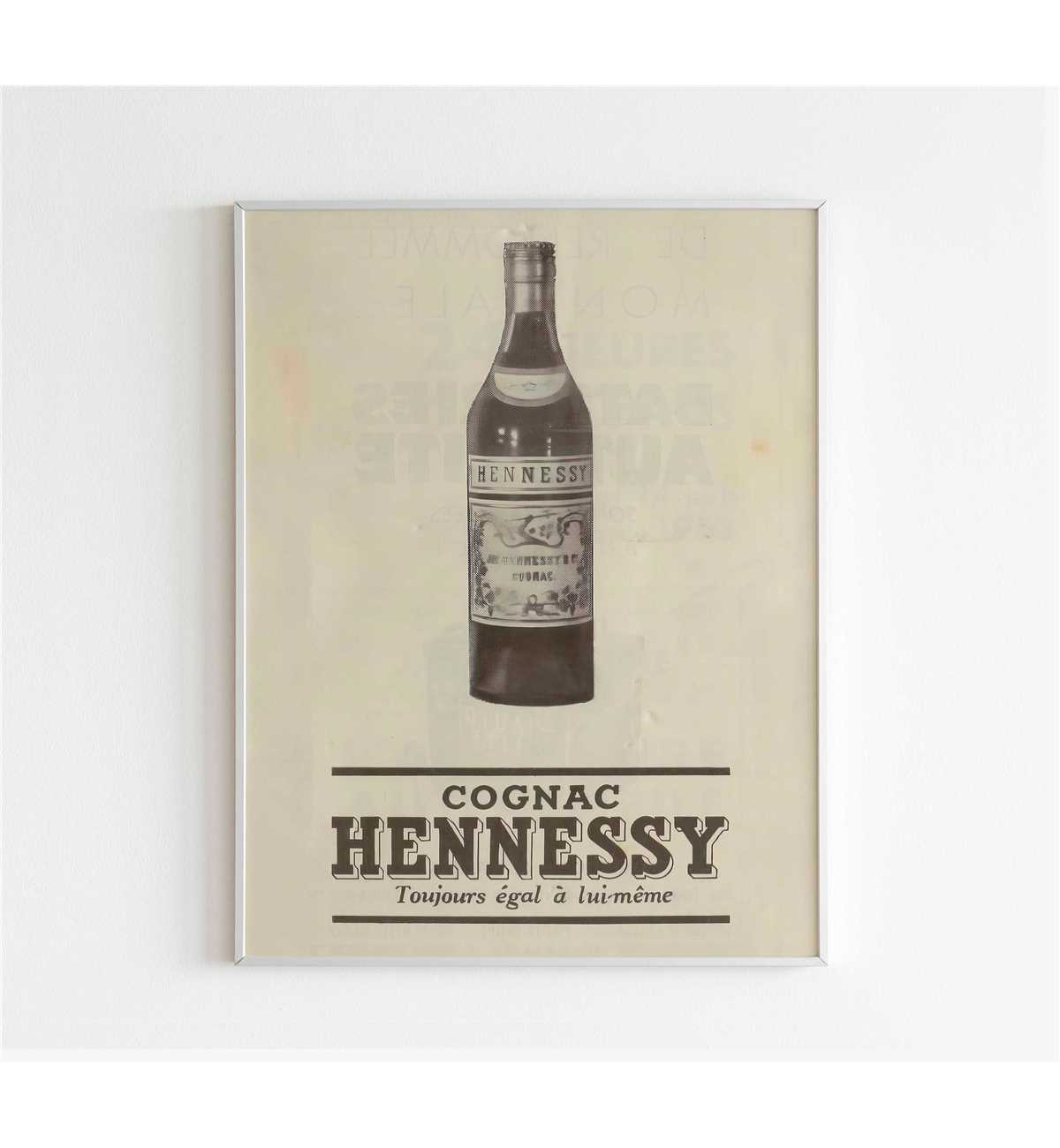 Hennessy Cognac Advertising Poster, 50s Le Mans 24h - Inspire Uplift