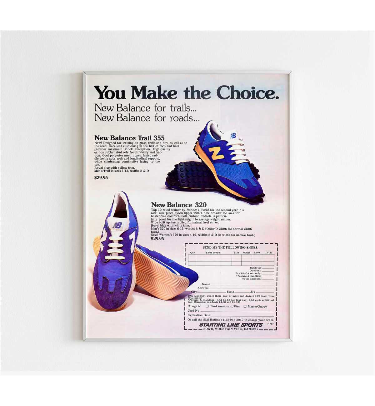 New Balance "For Trails. For Roads." Advertising Poster, | Inspire Uplift