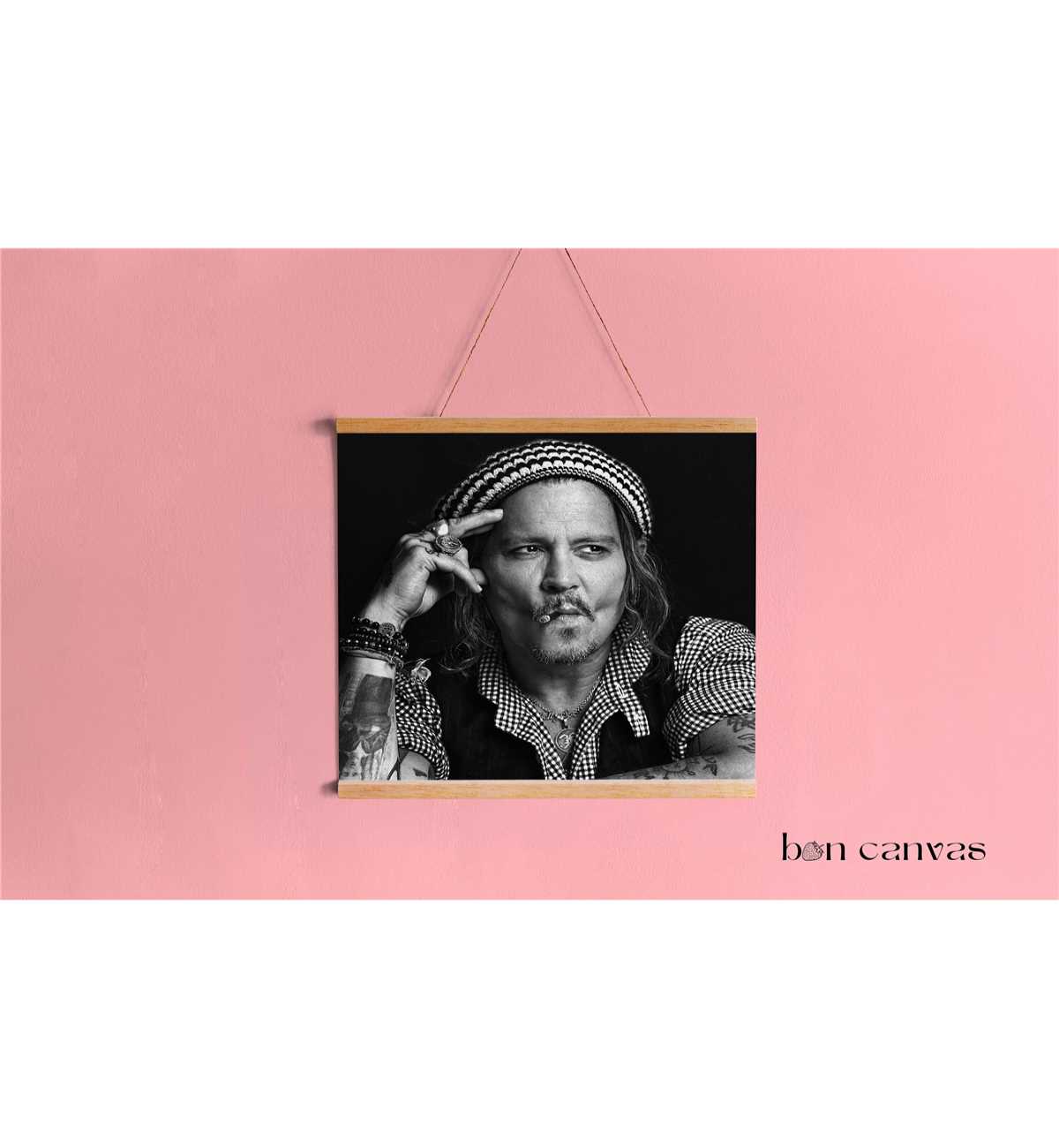 Johnny Depp smoking poster, Johnny Depp wall art, | Inspire Uplift