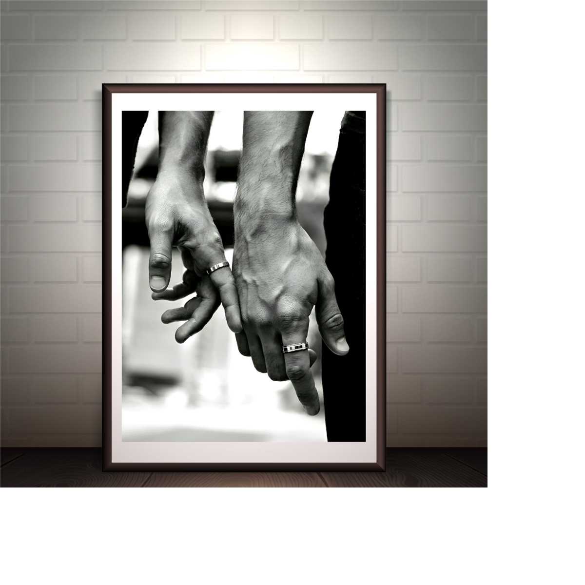 Love Hands Male Poster, Male Love Gay Poster, Touch of Feeli | Inspire ...