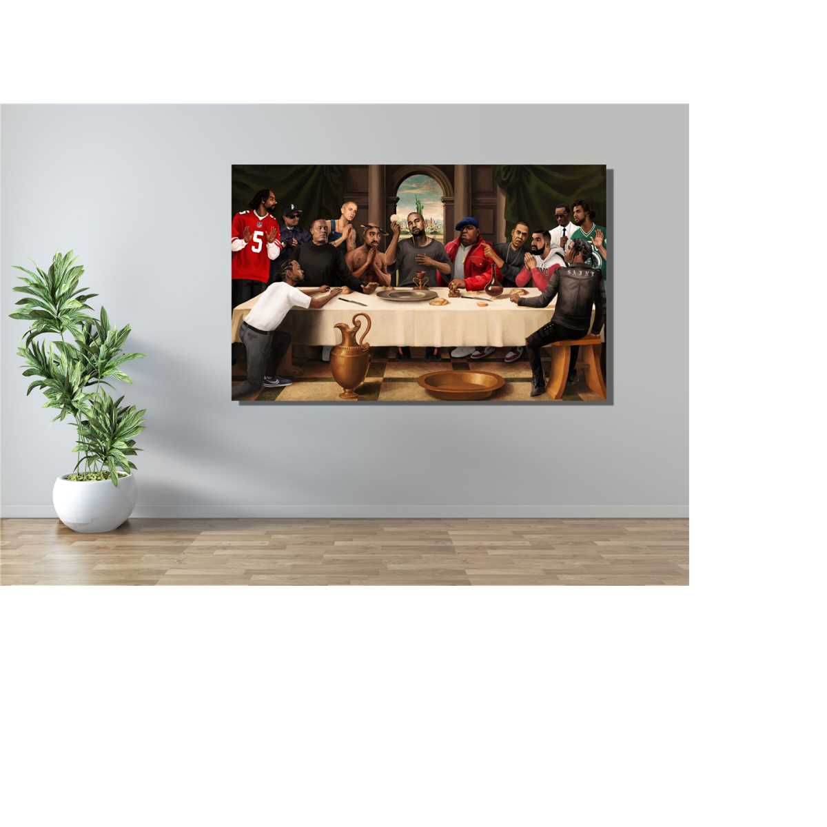 Last Supper Legend Rappers Poster Print,Legend Rappers Canva | Inspire ...