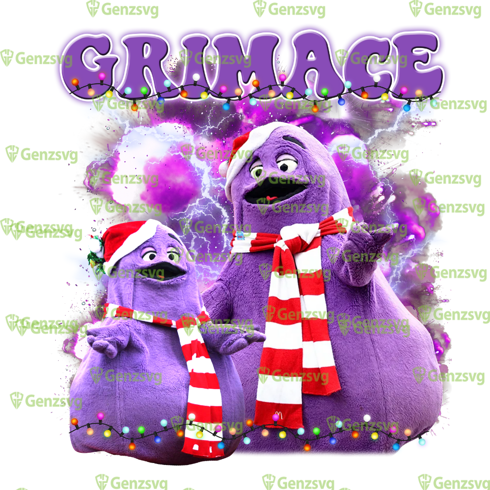 Grimace Christmas 2024 PNG, Grimace Shake Tshirt, Grimace's | Inspire ...