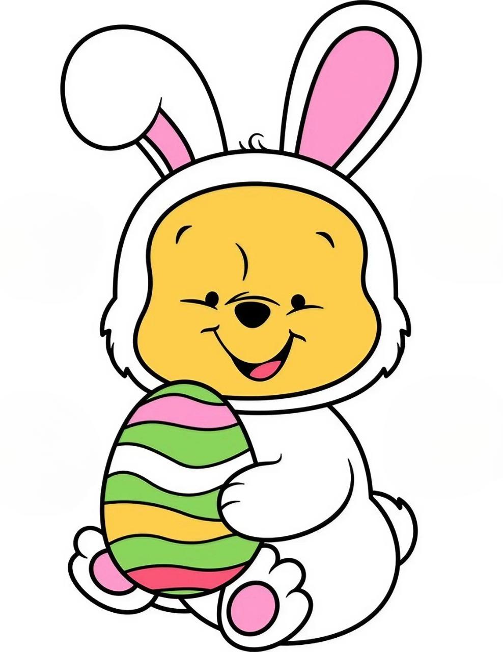 Cute Winnie the Pooh Easter SVG/ Bunny SVG/ Easter bunny SVG | Inspire ...