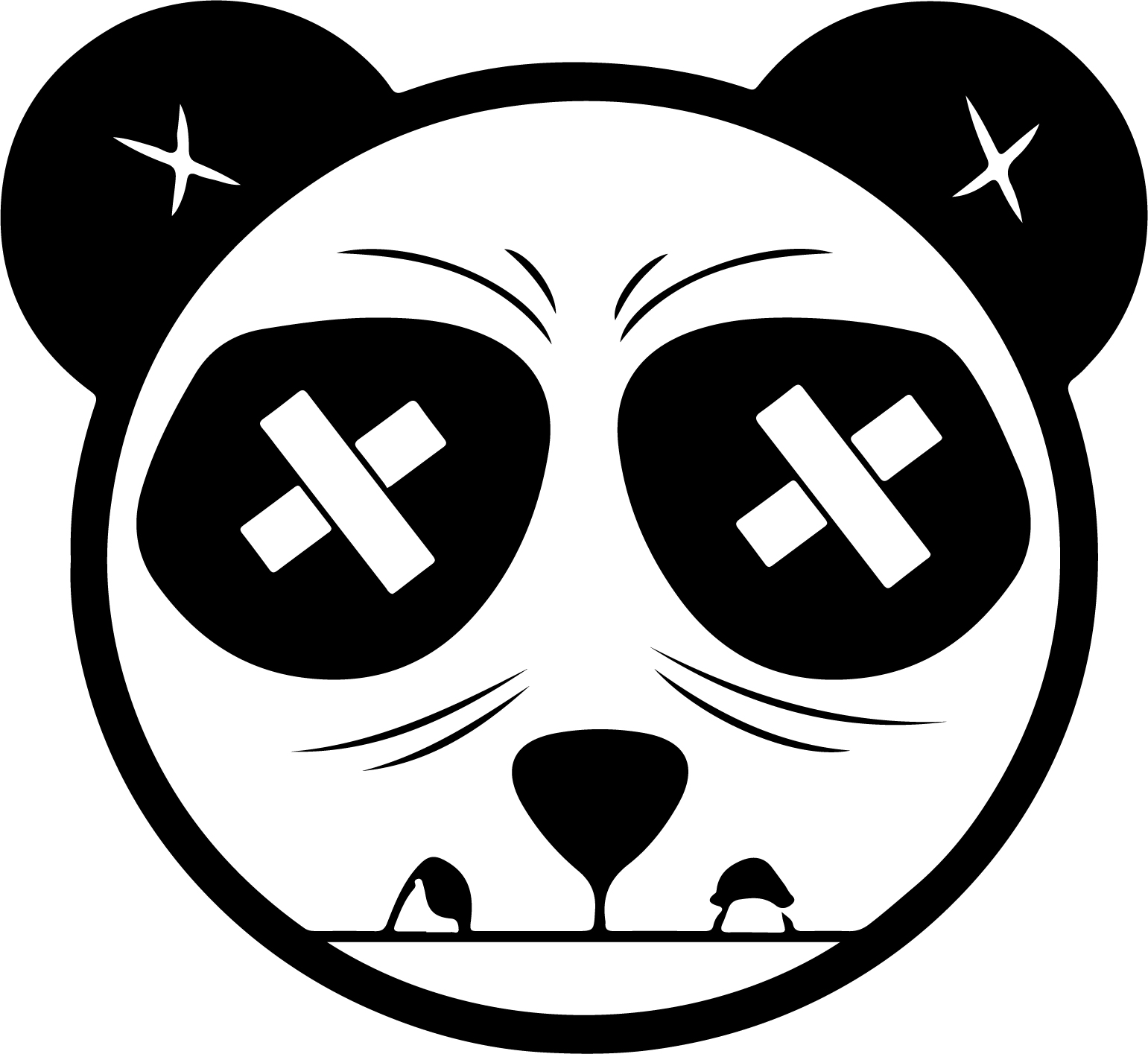 Panda Svg, Cricut, Cut File, Comic Sign Svg, Silhouette, Hea | Inspire ...