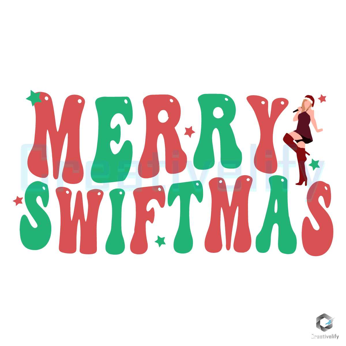 Funny Merry Swiftmas SVG Christmas Swift Cutting Digital Fil | Inspire ...