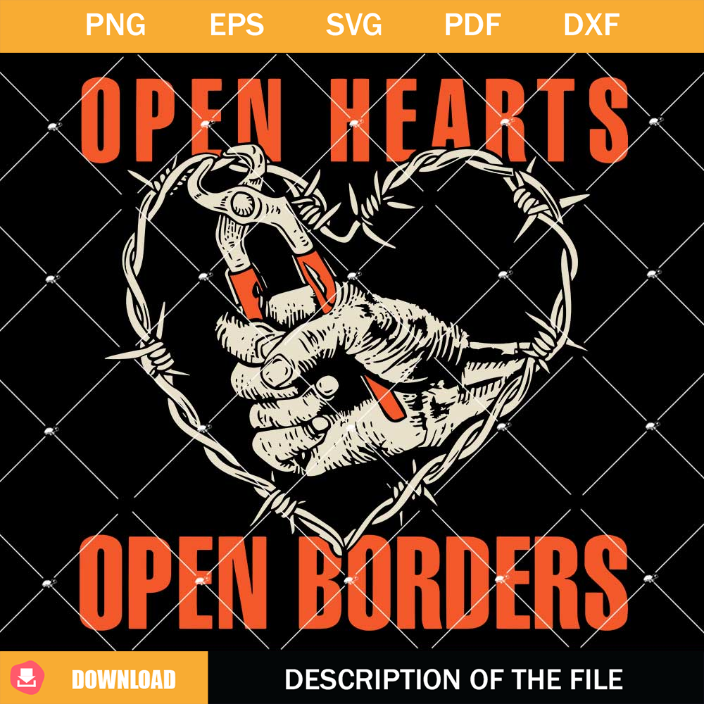 Free Hearts Without Borders Svg, Open Hearts Open Borders | Inspire Uplift