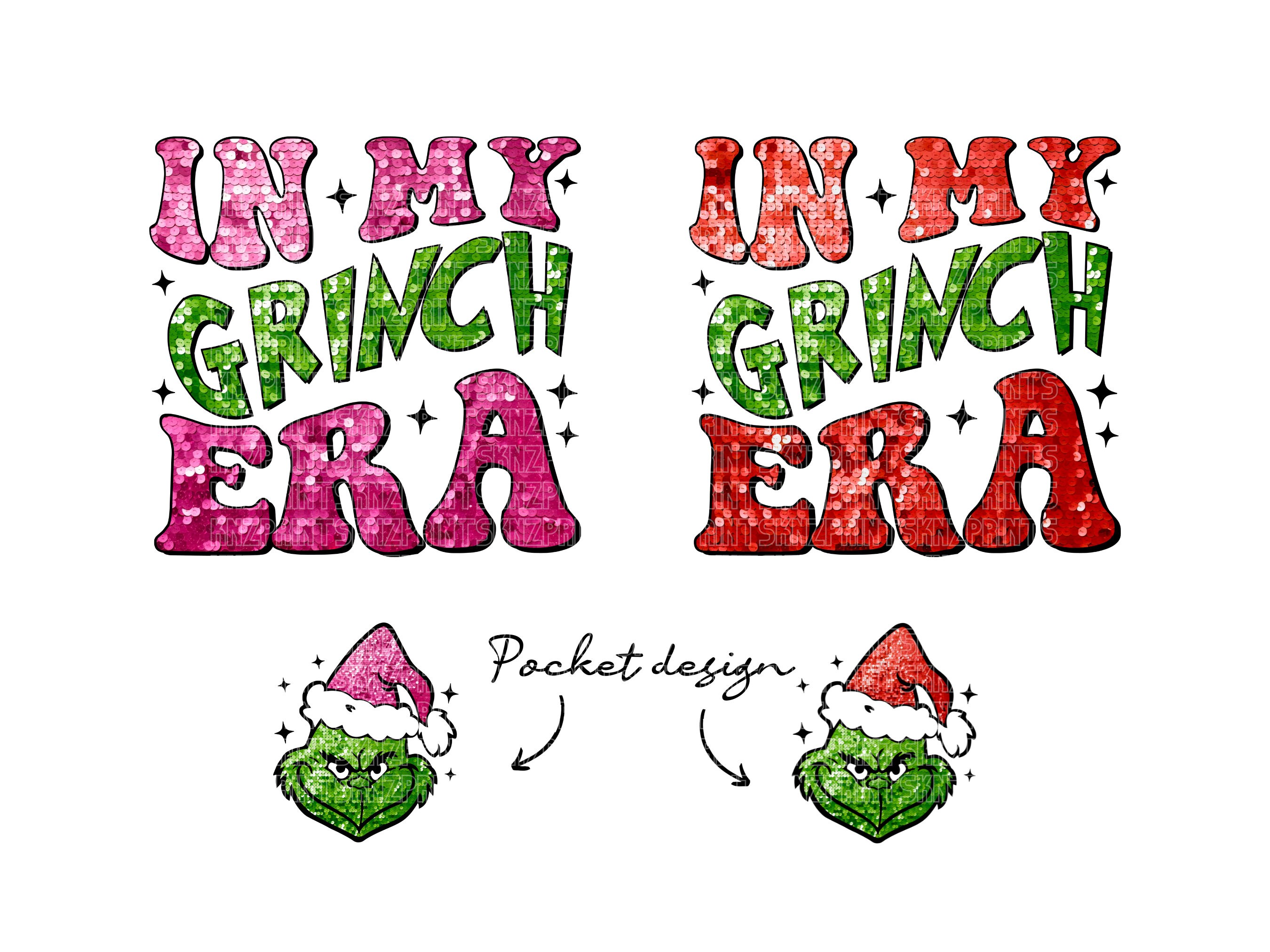 in my grinch era png pink grinch, in my grinch era faux glit | Inspire ...