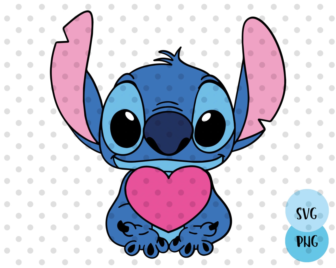 Stitch in Love Svg, Heart svg, valentines day svg | Inspire Uplift