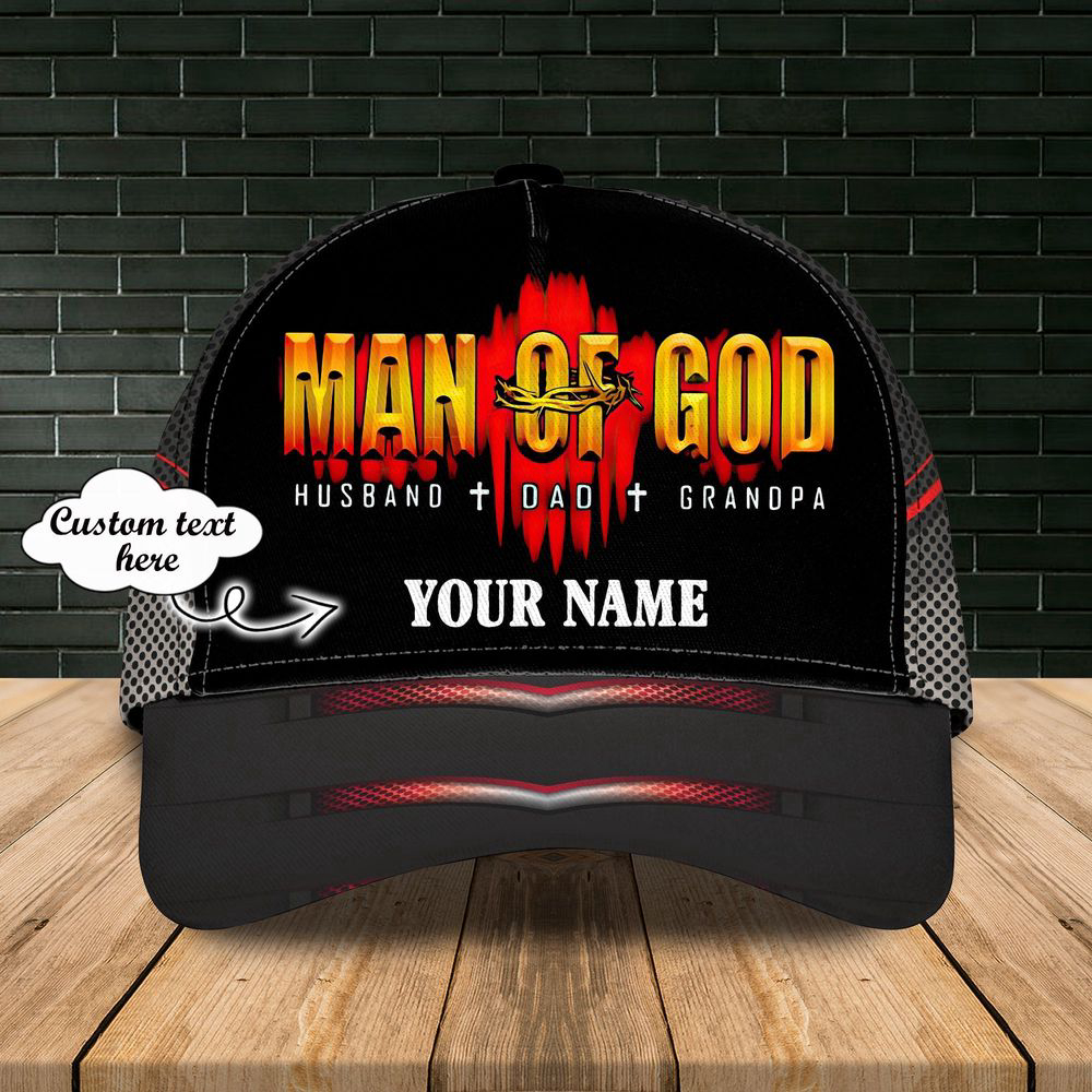 Personalized Man Of God Cap Hat, 3D Baseball Cap Hat For Fat | Inspire ...