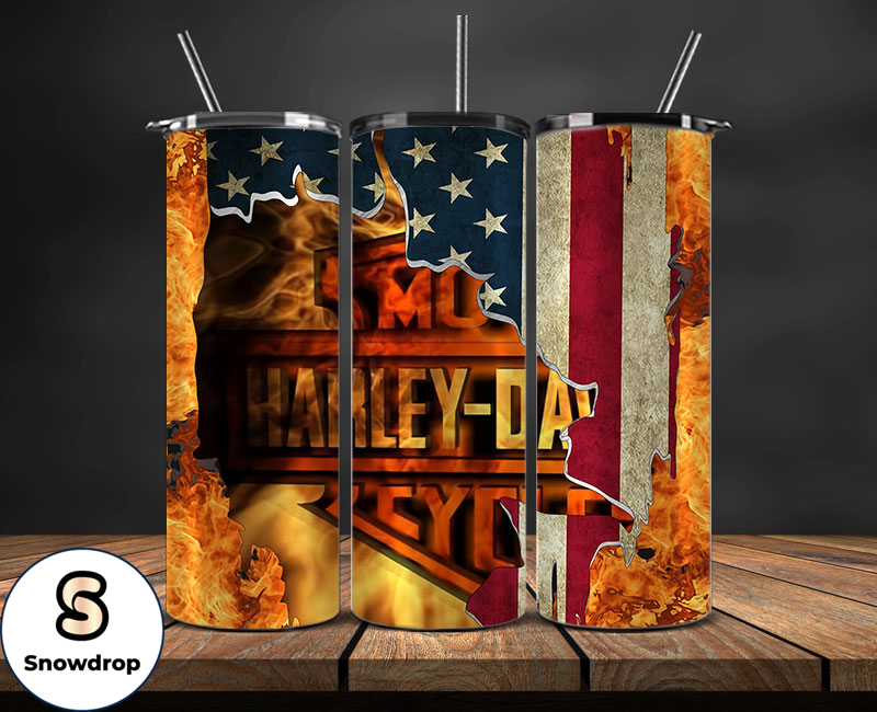 Harley Tumbler Wrap,Harley Davidson PNG, Harley Davidson Log | Inspire ...