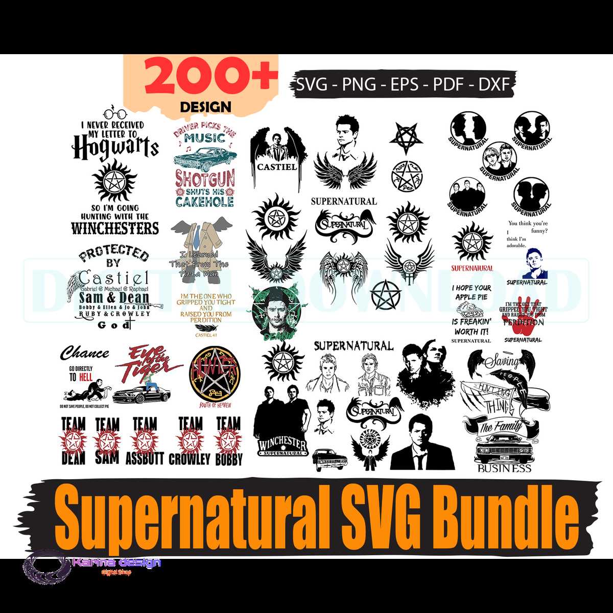 Supernatural SVG Bundle | Inspire Uplift