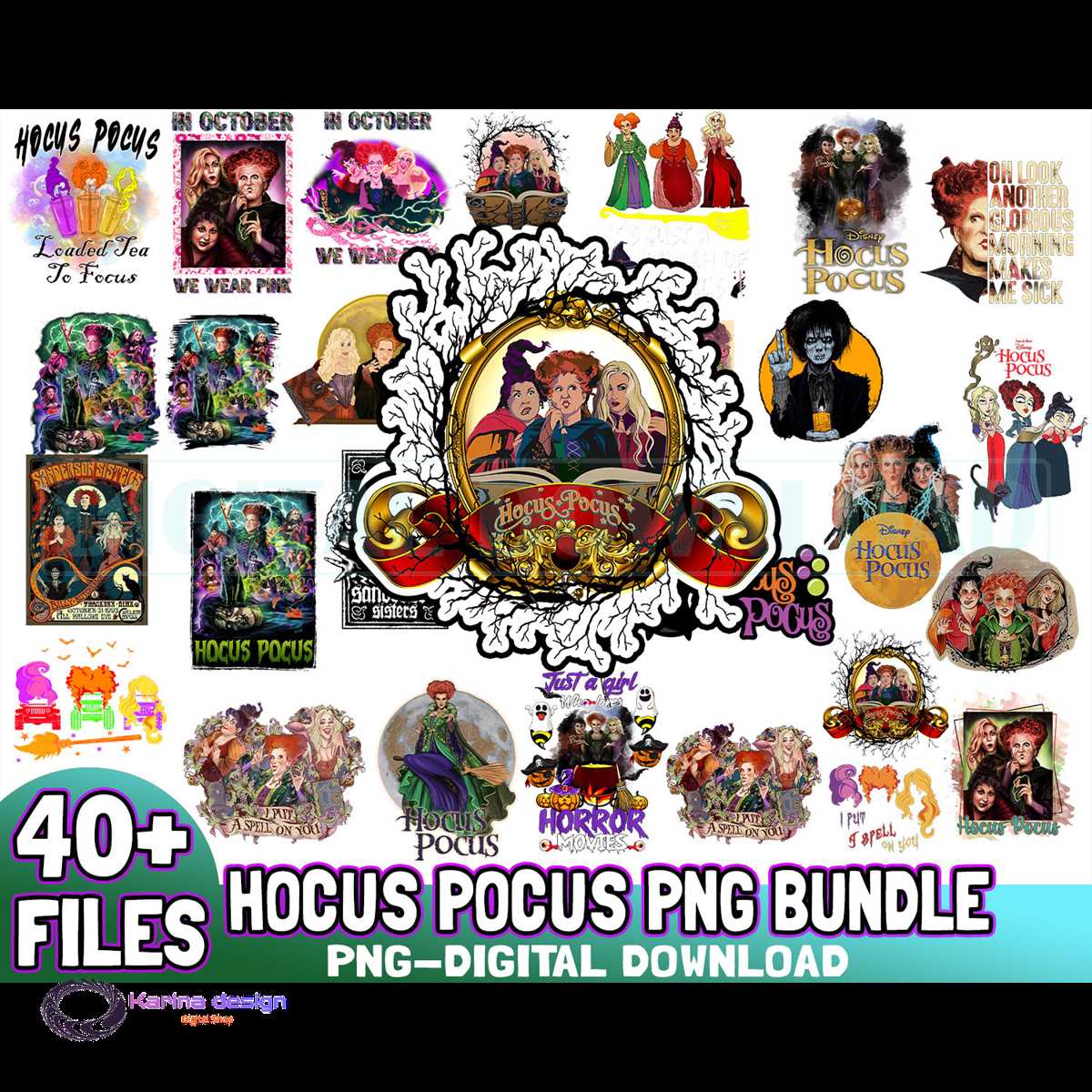 Hocus Pocus PNG Bundle, Hocus Pocus Png, SVG File | Inspire Uplift