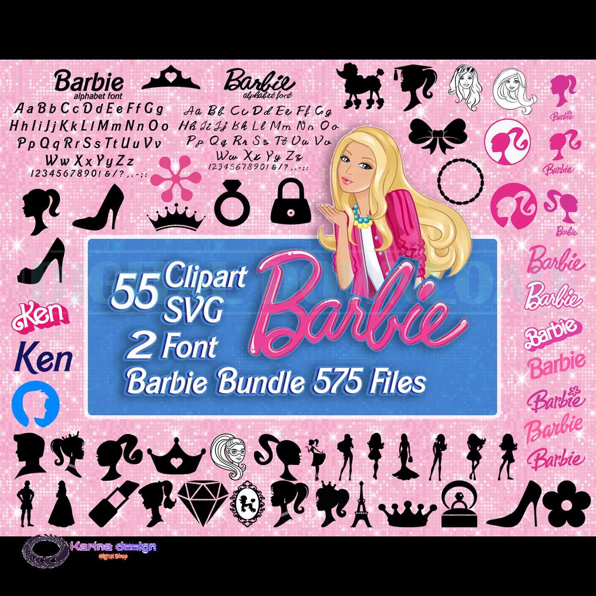 Barbie SVG Bundle Design | Inspire Uplift