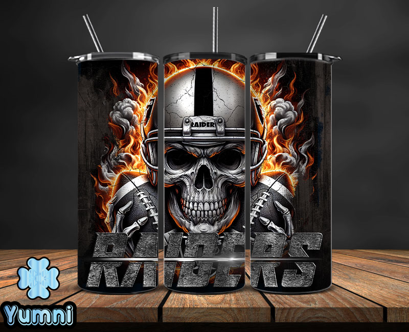 Las Vegas Raiders Tumbler Wrap, Logo Tumbler Wraps, NFL Foot | Inspire ...