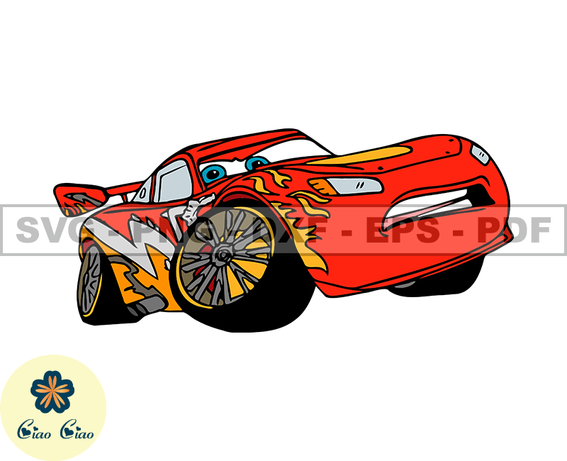 Disney Pixar's Cars png, Cartoon Customs SVG, EPS, PNG, DXF | Inspire ...
