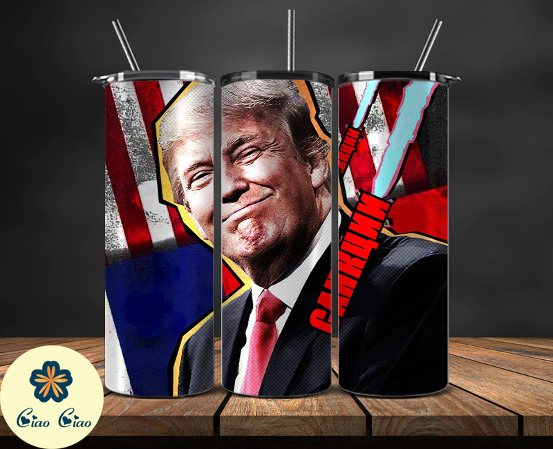 Donald Trump Tumbler Wraps,Trump Tumbler Wrap PNG Design by | Inspire ...