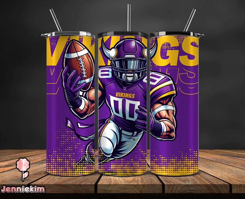 Minnesota Vikings NFL Tumbler Wraps, Tumbler Wrap Png, Footb | Inspire ...