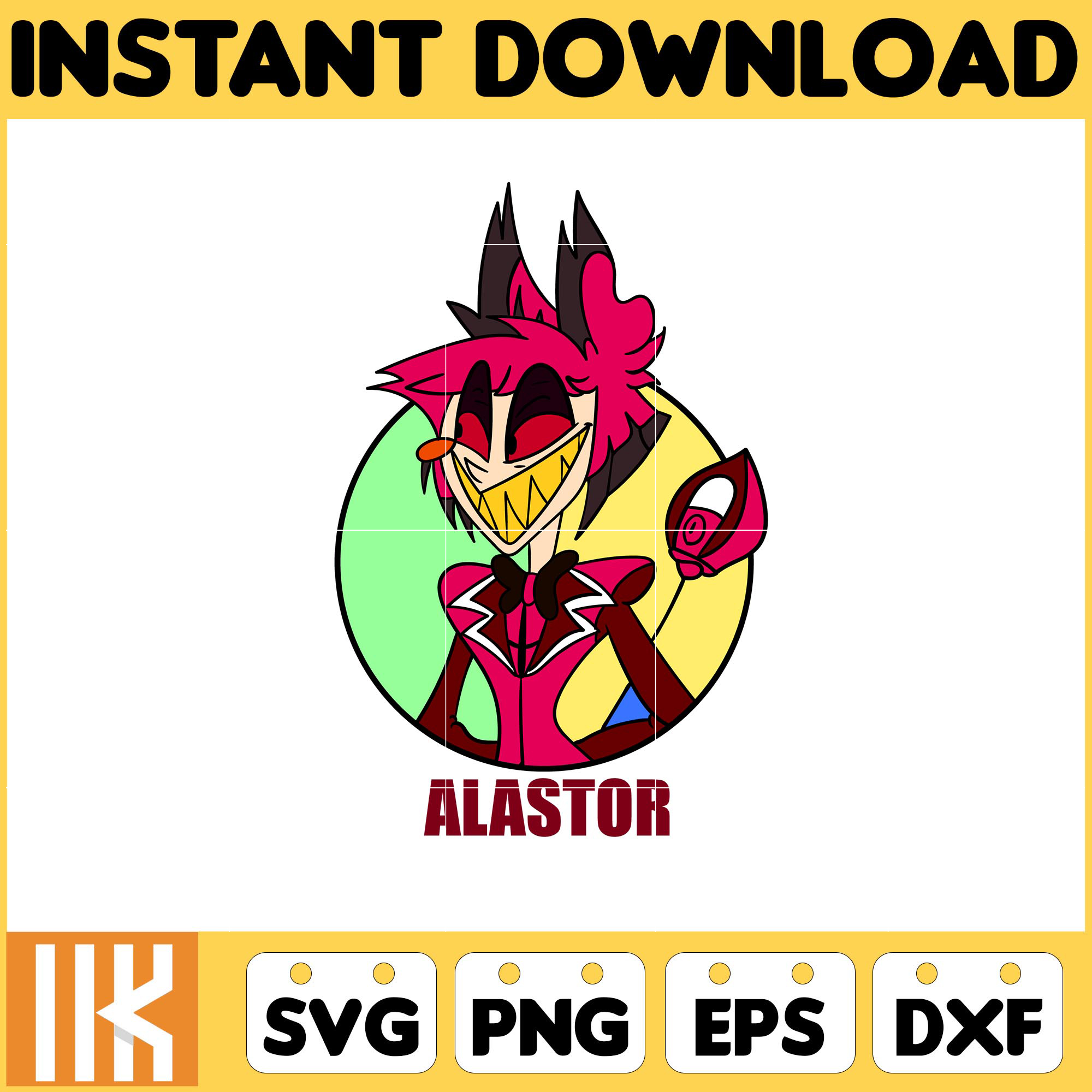 Alastor Sticker Svg, Editable Angel Dust Hazbin Hotel Head, | Inspire ...