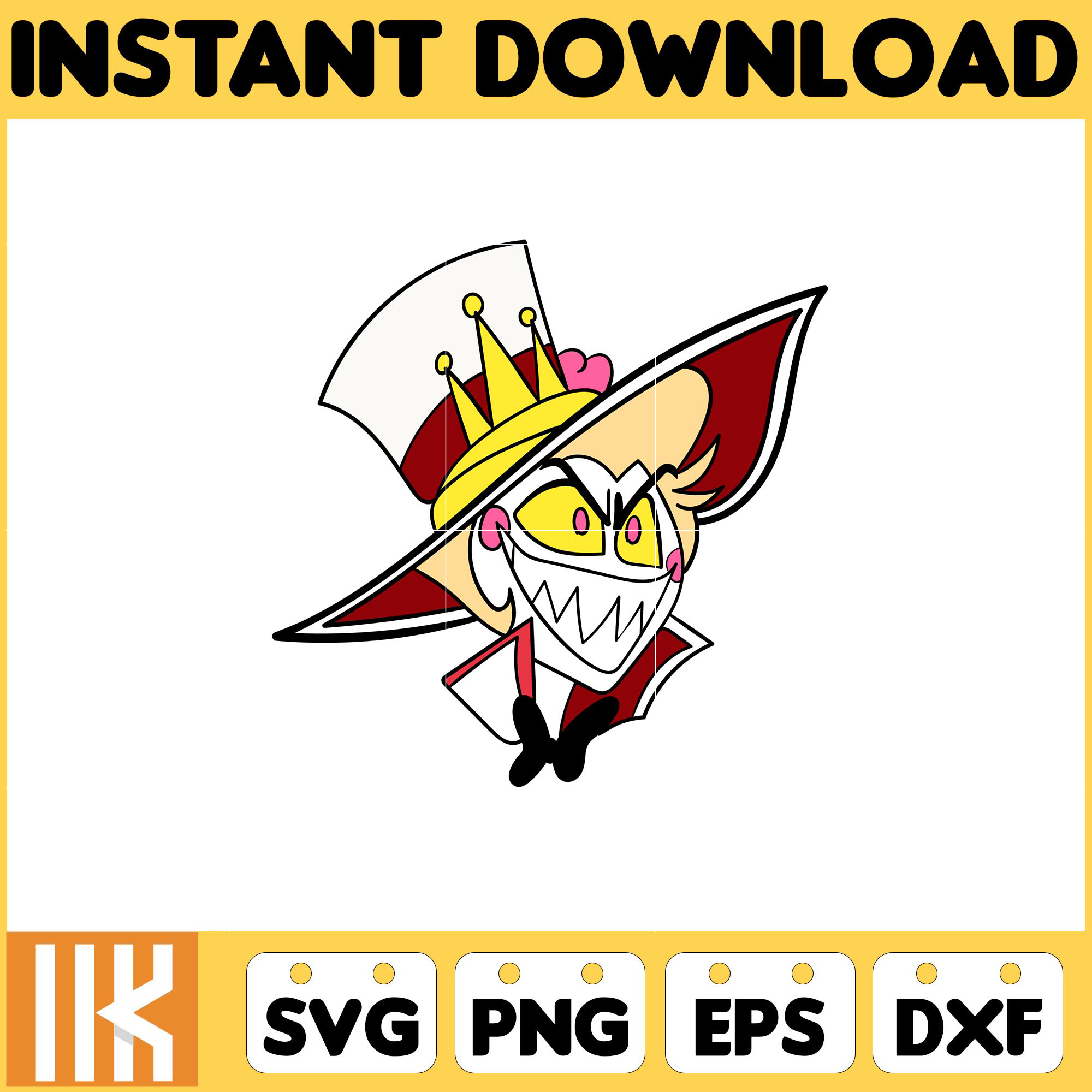 Lucifer Morningstar Head Svg, Editable Angel Dust Hazbin Hot | Inspire ...