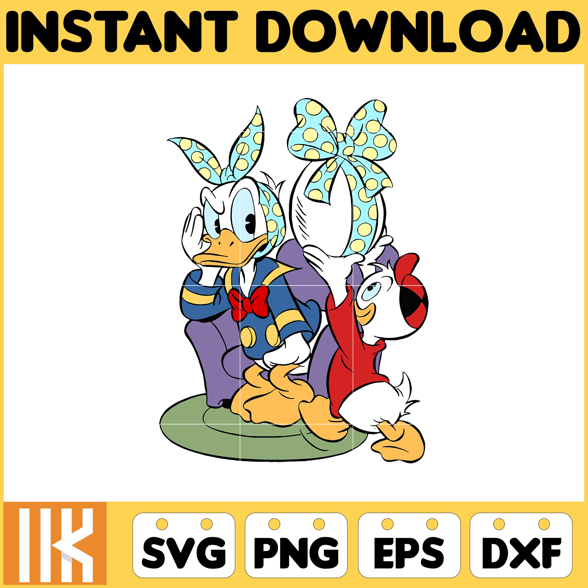 Daisy Duck Easter Svg, , Silhouette, Mickey Svg, Easter Svg, | Inspire ...