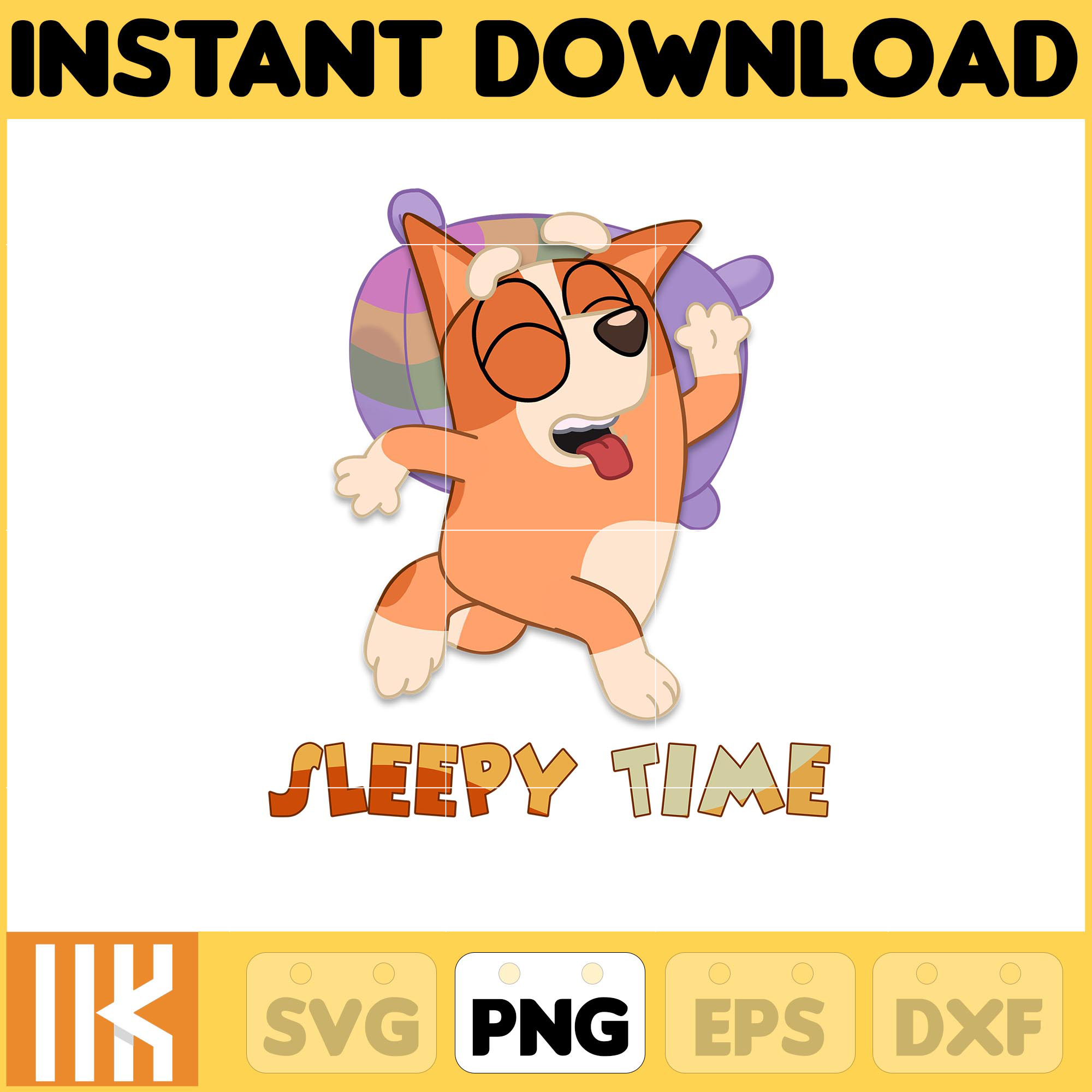 Bluey Bingo Sleepy Time Png, Bluey Chacracter Png, Instant D | Inspire ...