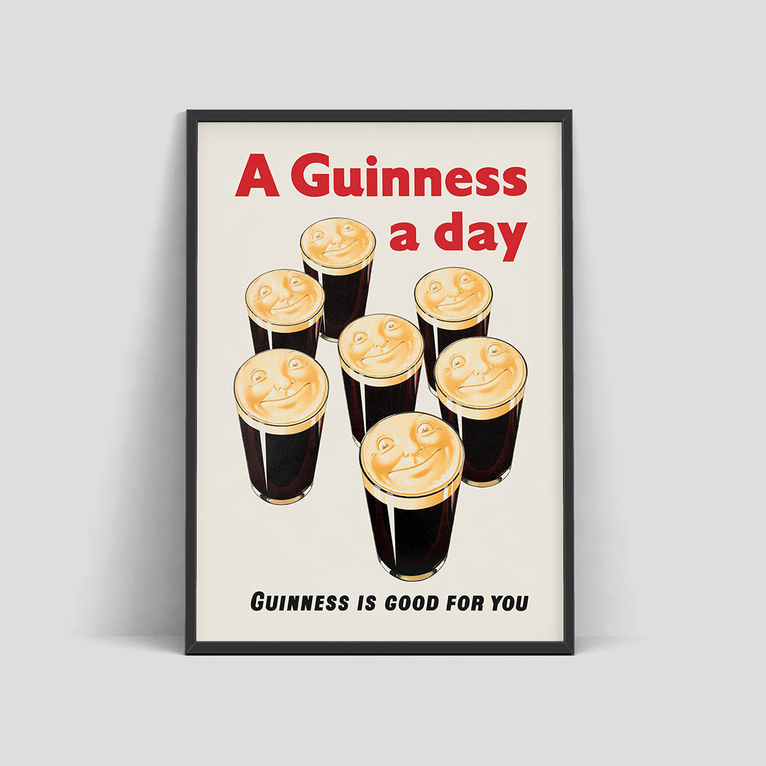 Guinness Is Good For You - Original vintage Beer poster | Inspire Uplift