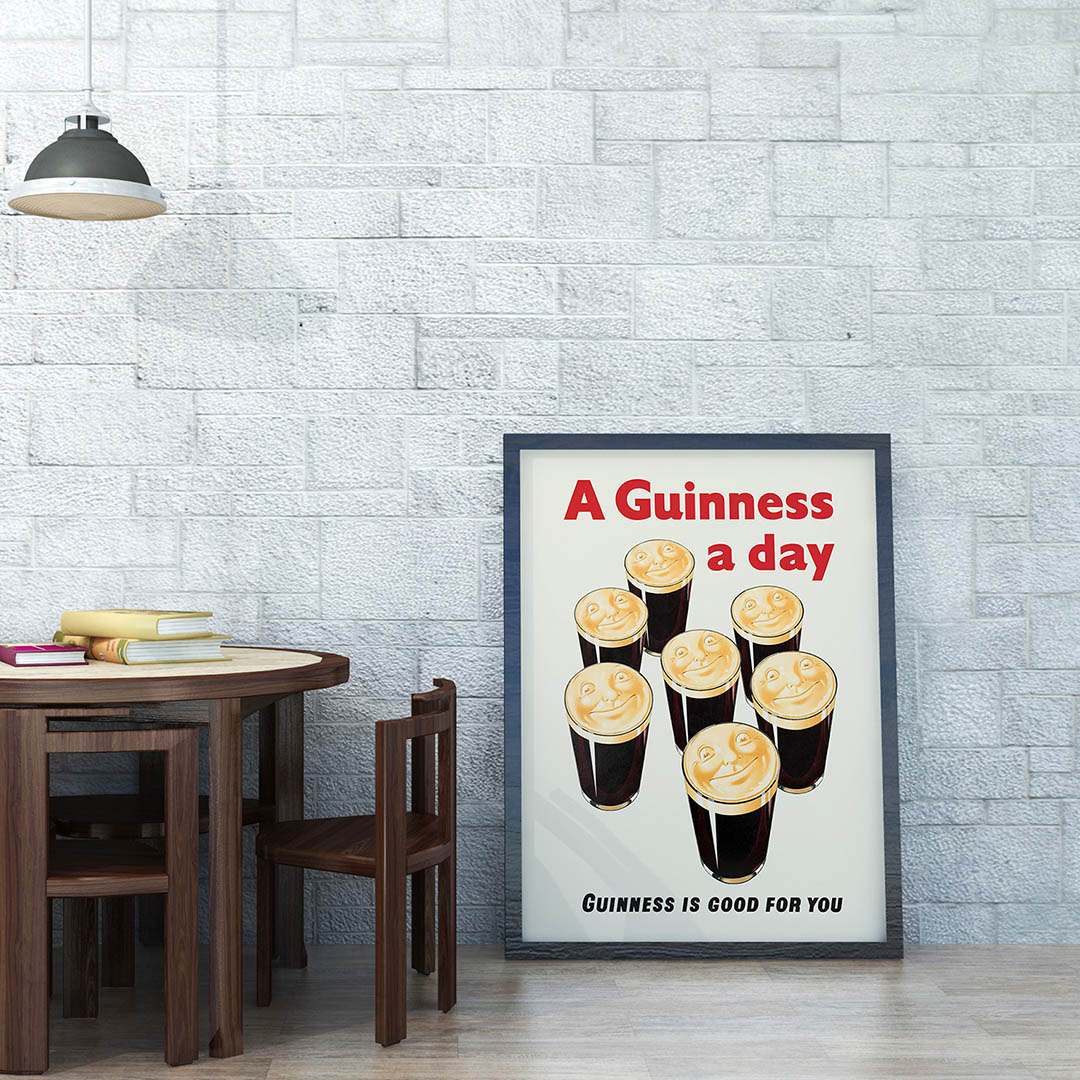 Guinness Is Good For You Poster Guinness Beer 1940s French Poster