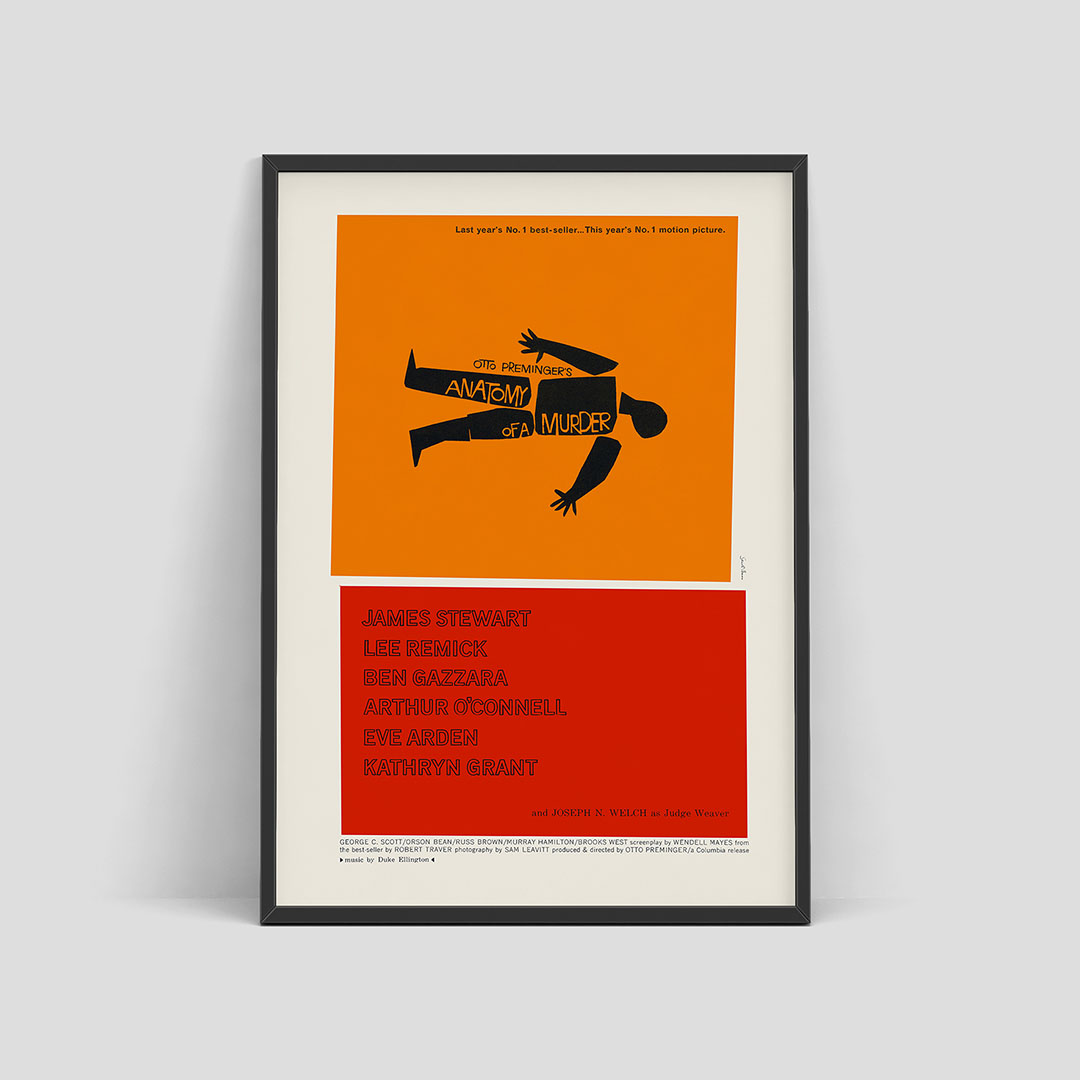 Anatomy of a Murder - Retro movie poster by Saul Bass, 1959 | Inspire ...