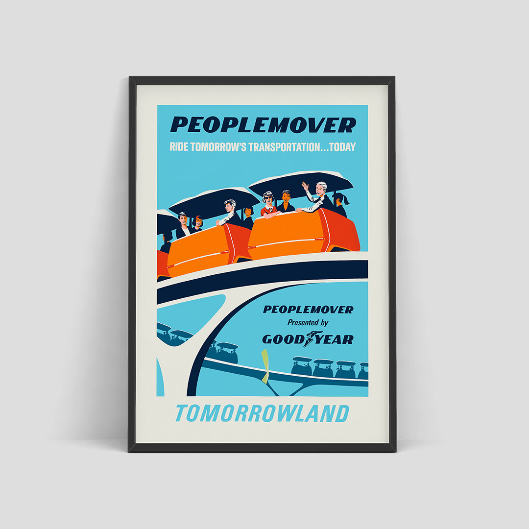 Peoplemover - Disneyland Park Attraction Poster, 1967 | Inspire Uplift