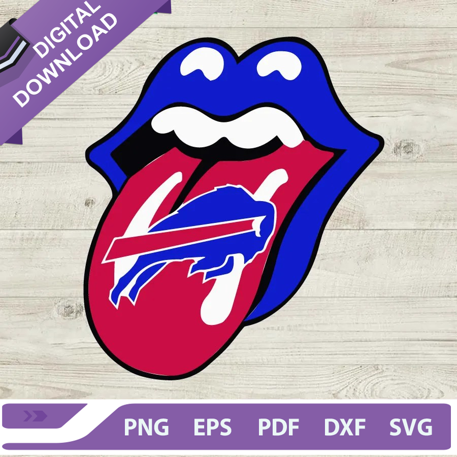 Buffalo Bills NFL Tongue SVG, Buffalo Bills Football Team Lo | Inspire ...