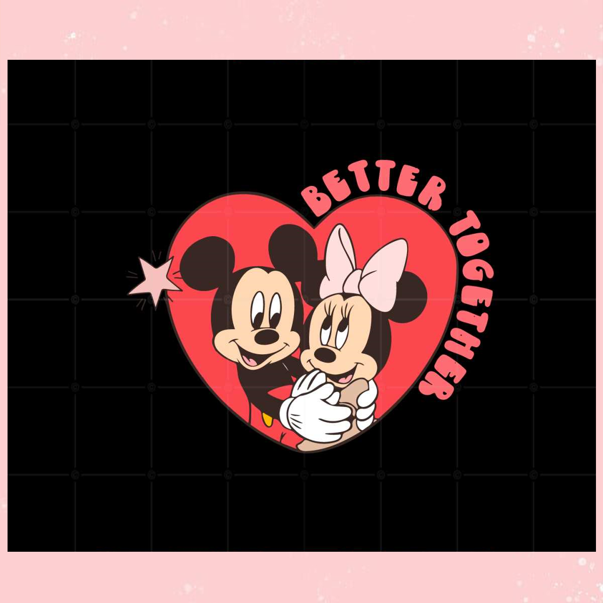 Better Together Disney Couple Svg Graphic Designs Files, Val | Inspire ...