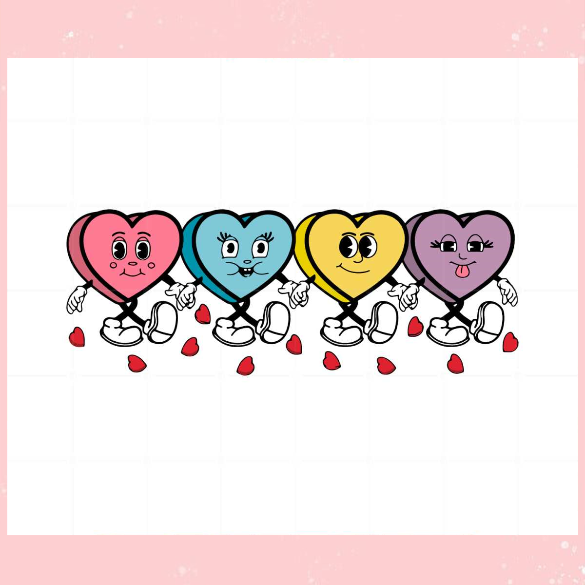 Valentines Smiley Face Cut Happy Valentines Day Svg File, Va - Inspire ...