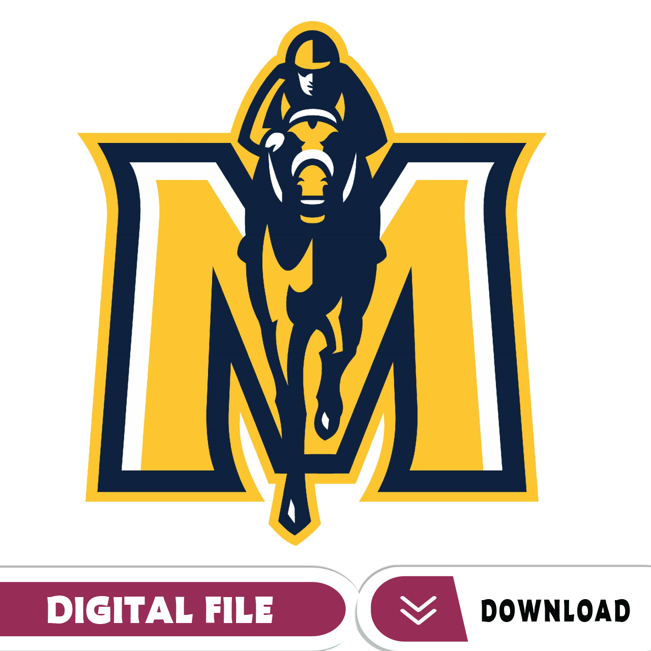 Murray State Racers Svg, Football Team Svg, Basketball, Coll | Inspire ...