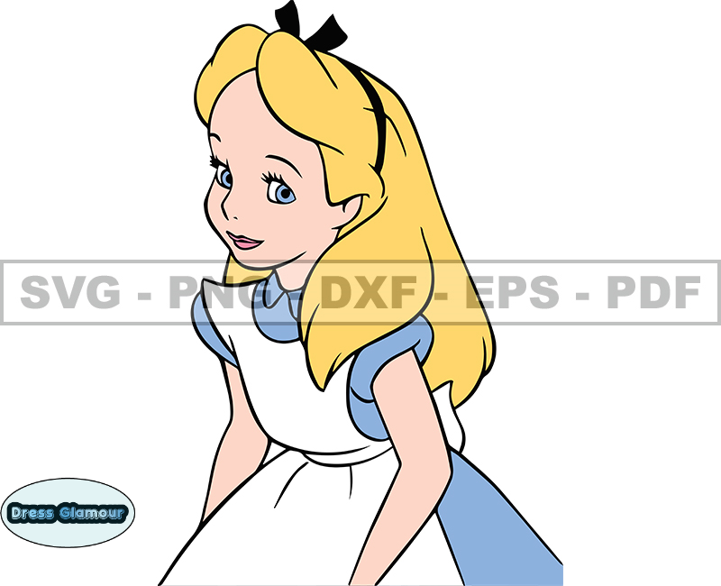 Alice in Wonderland Svg, Alice Svg, Cartoon Customs SVG, EPS - Inspire ...
