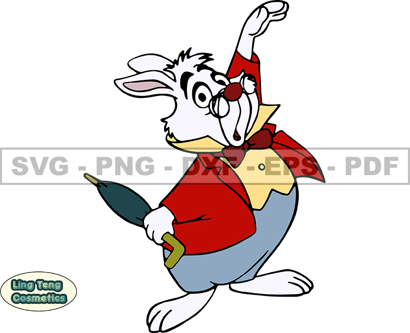 White Rabbit Svg, Alice in Wonderland Svg, Cartoon Customs S | Inspire ...