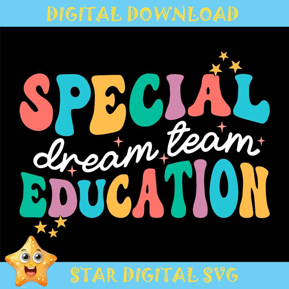 Special Education Dream Team Svg, Special Education Svg, Fir | Inspire ...