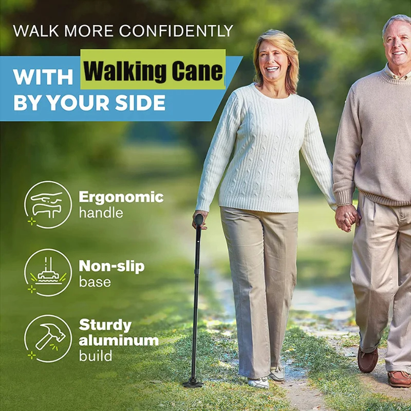 Collapsible Telescopic Folding Cane Elder Cane | Inspire Uplift