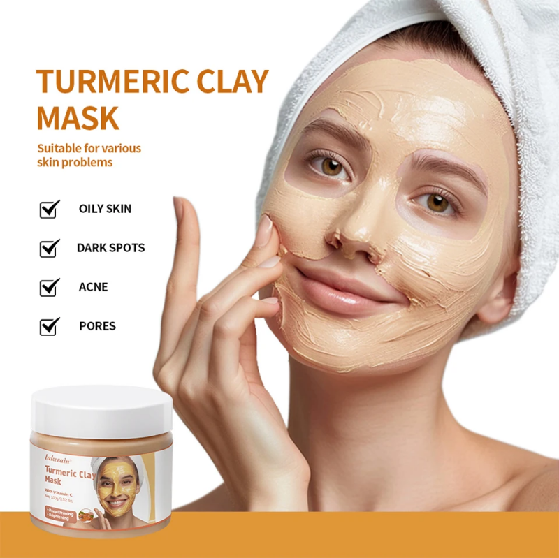 100g Turmeric Clay Mask Acne Pores Dark Spots Specific | Inspire Uplift