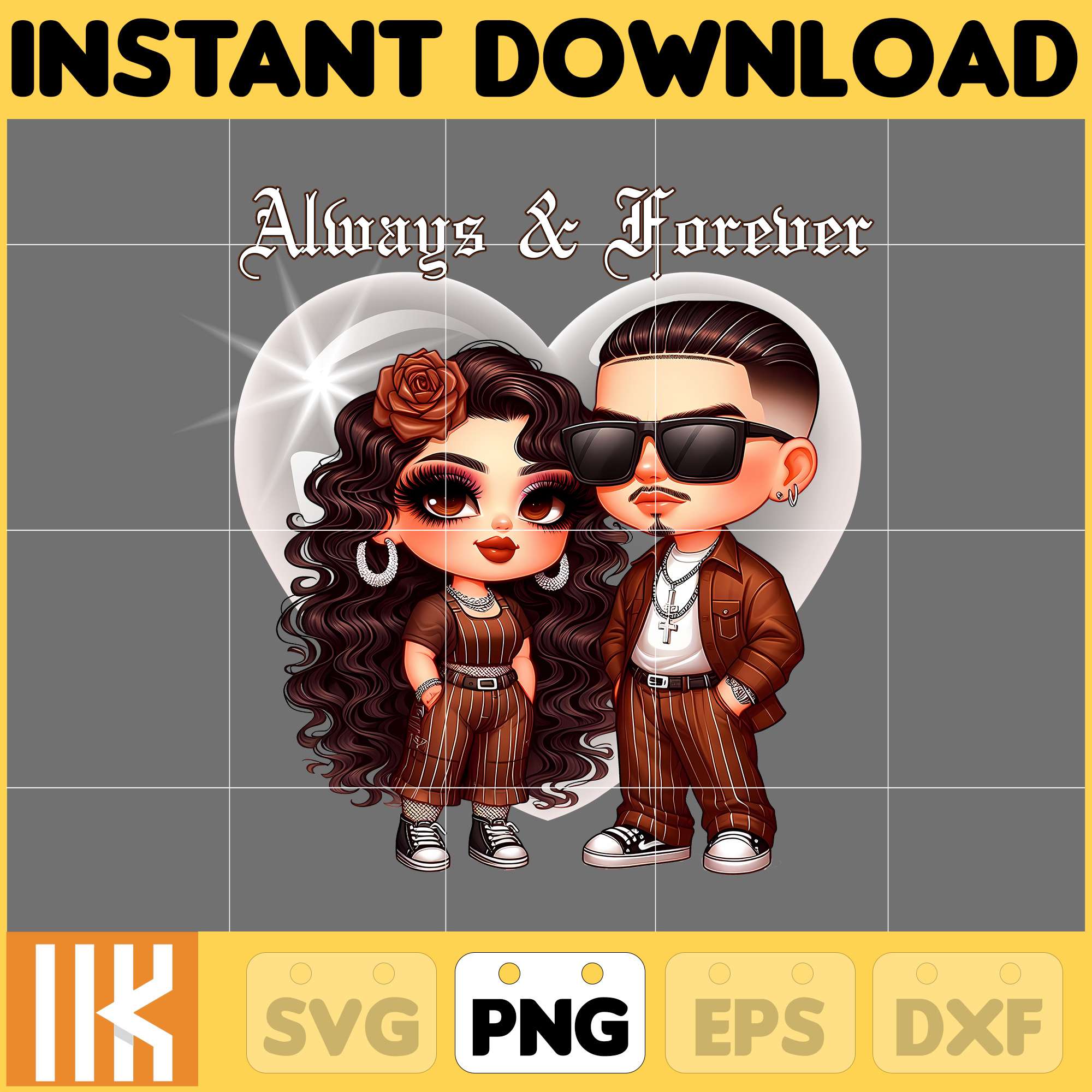 Chicano Couple Valentine Design, Spanish Always and Forever | Inspire ...