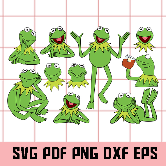 Kermit The Frog Layered Svg, Kermit The Frog Svg, Kermit The | Inspire ...