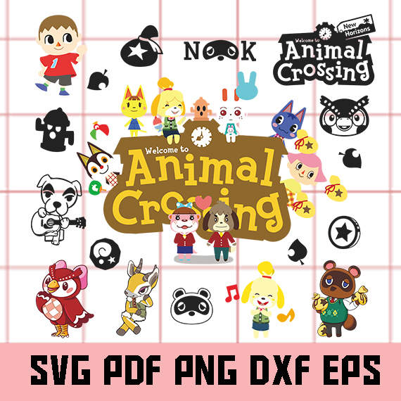 Animal Crossing SVG, Animal Crossing Clipart, Animal Crossin | Inspire ...