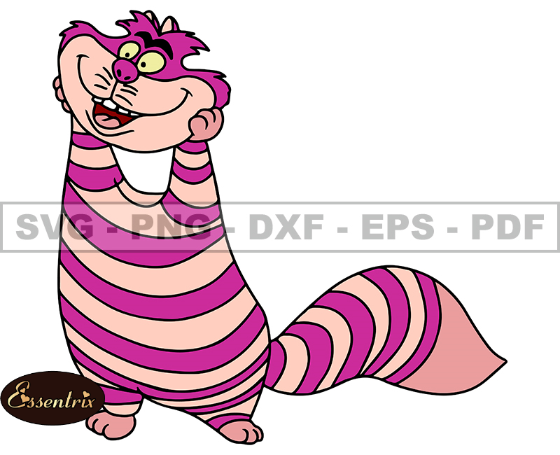 Cheshire Cat Svg, Cheshire Png, Cartoon Customs SVG, EPS, PN - Inspire ...
