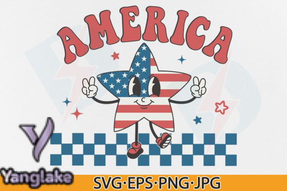Retro America SVG, Funny 4th of July PNG Design 51 | Inspire Uplift