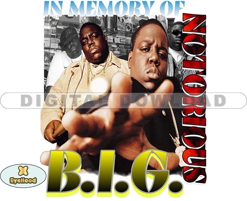 Notorious Big Svg Cut File, Biggie Tshirt Design, File For C | Inspire ...