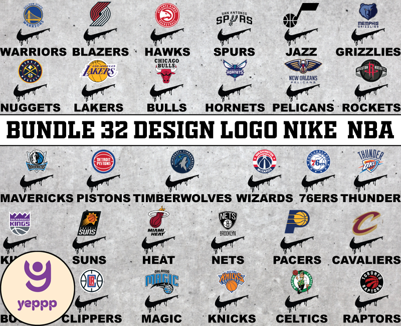 SVG 32 design logo Nike NBA, NBA Logo,NBA Logo Team,NBA Png, | Inspire ...