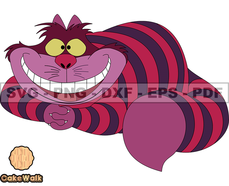 Cheshire Cat Svg, Cheshire Svg, Cartoon Customs SVG, EPS, PN | Inspire ...