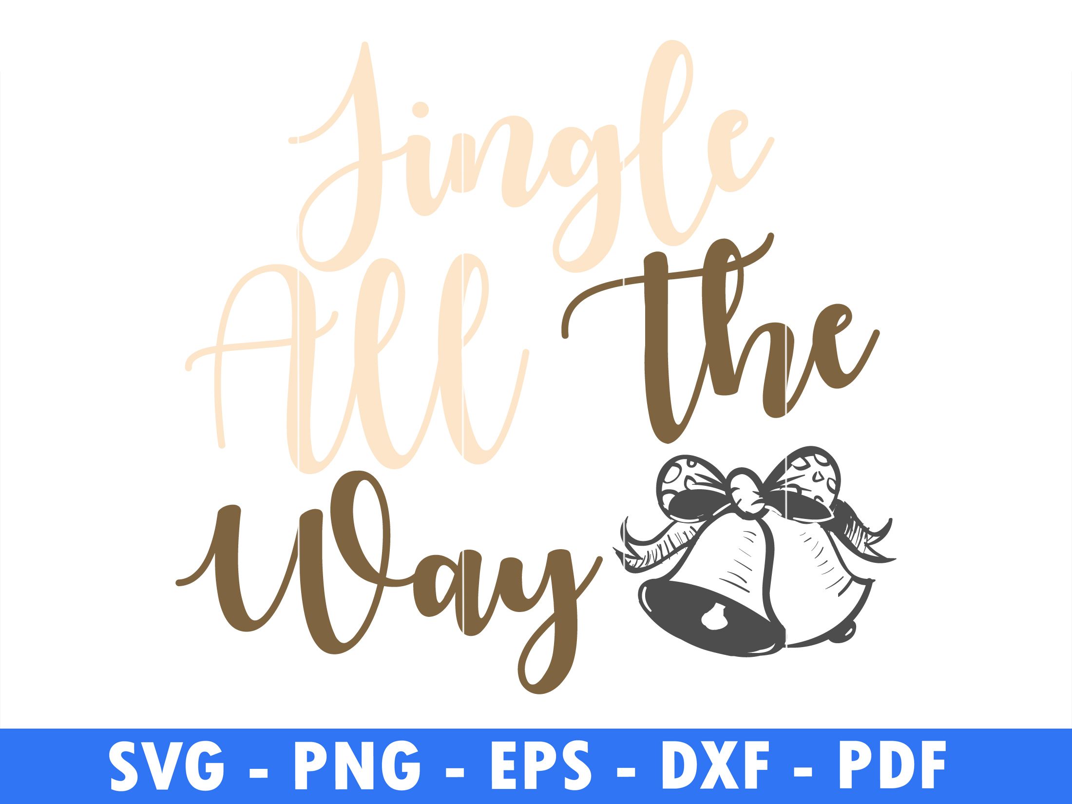 Jingle All the Way, Winter Scene Svg, Magical Christmas Scen | Inspire Uplift