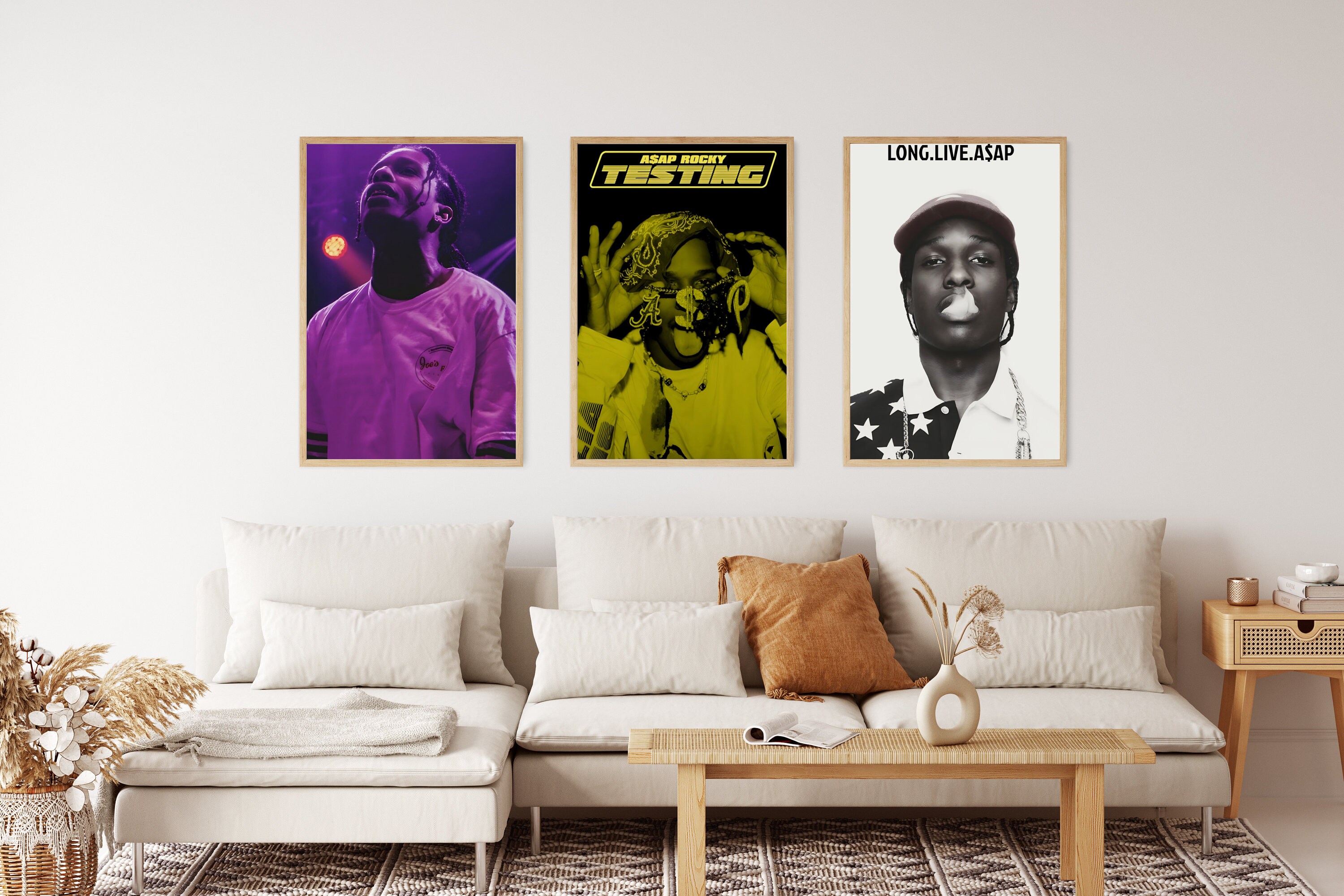 ASAP Rocky Poster, ASAP Rocky Set of 3 Posters, Wall Decor, - Inspire ...