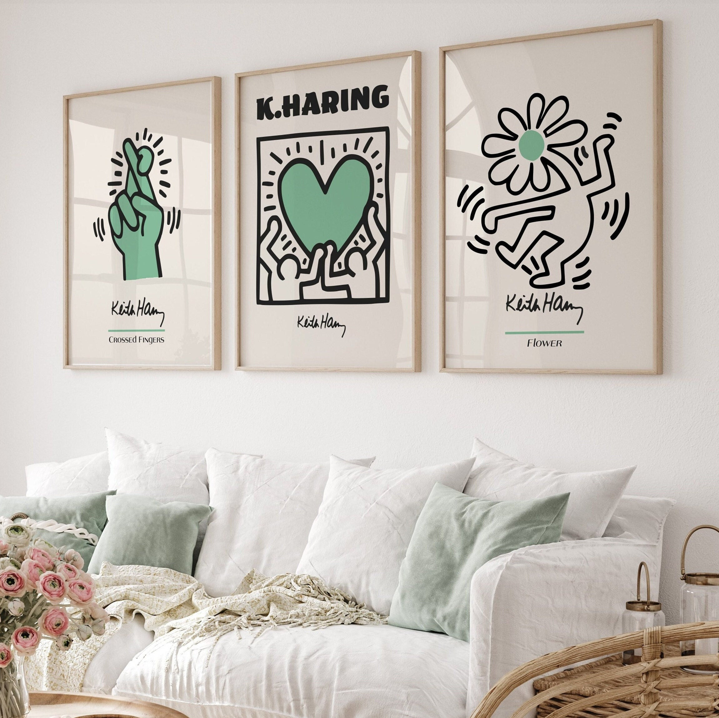 Keith Haring Set of 3, Exhibition Poster, Keith Haring Poste | Inspire ...