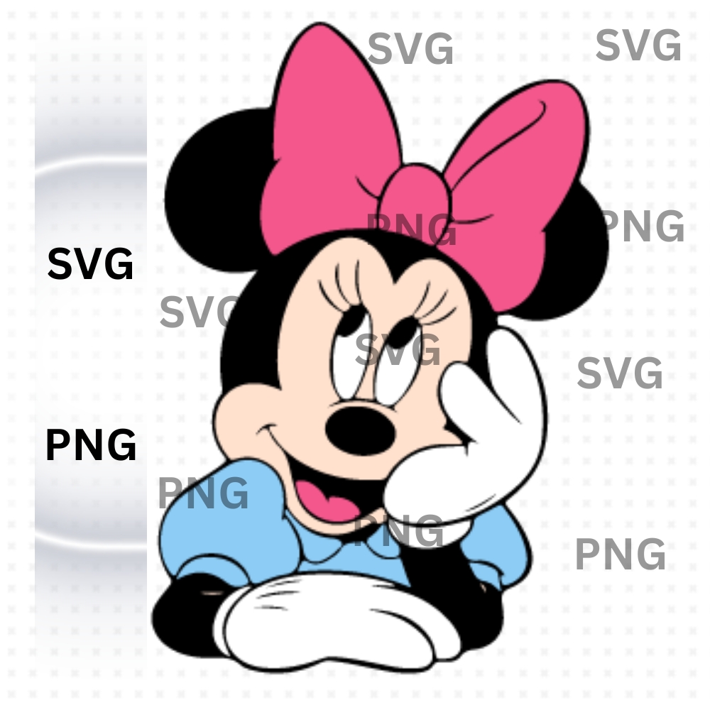 Cute Minnie Mouse SVG Cut File | Inspire Uplift
